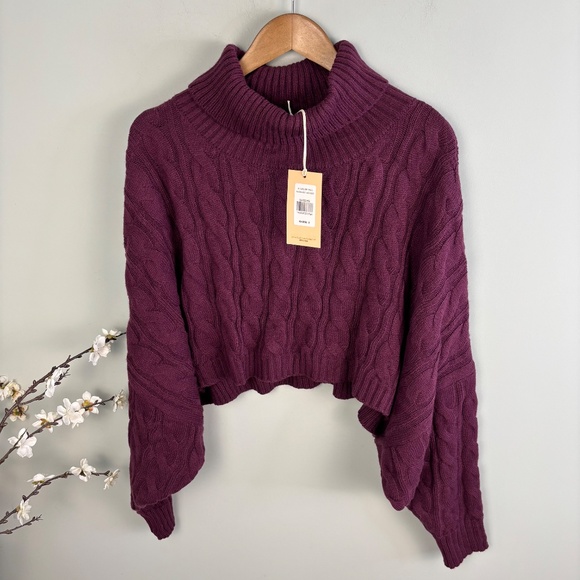 Fashion to Figure | Sweaters | Fashion To Figure Gabi Fresh Burgundy ...